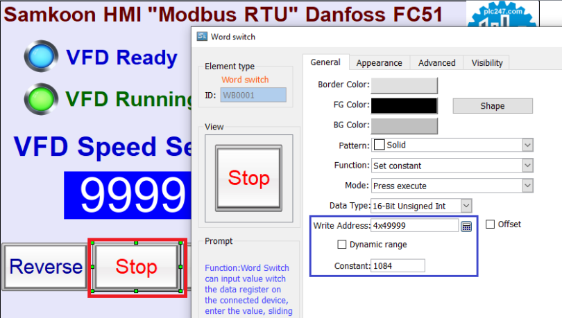 Samkoon Hmi Modbus Rtu Danfoss Fc51 Tutorial