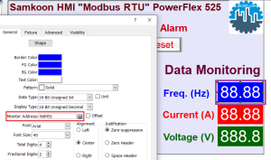 Samkoon HMI "Modbus RTU" PowerFlex 525 Tutorial - plc247.com