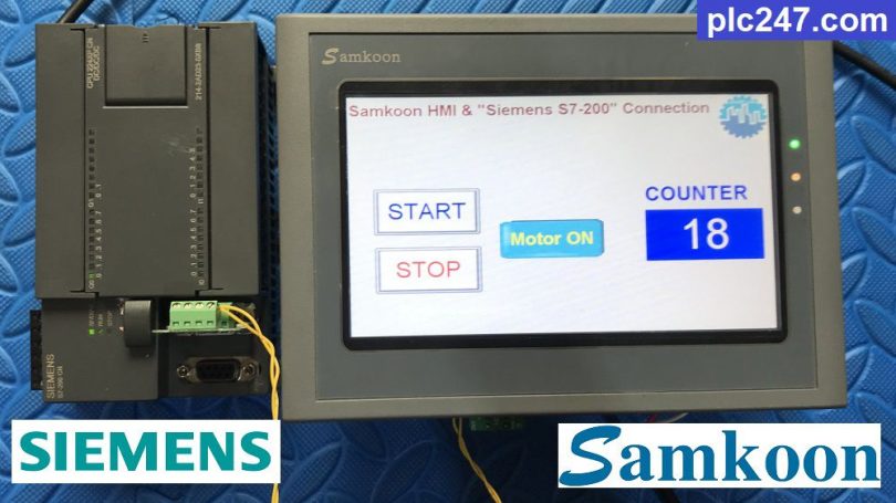 Samkoon HMI & Siemens S7-200 "Communication" Tutorial - plc247.com