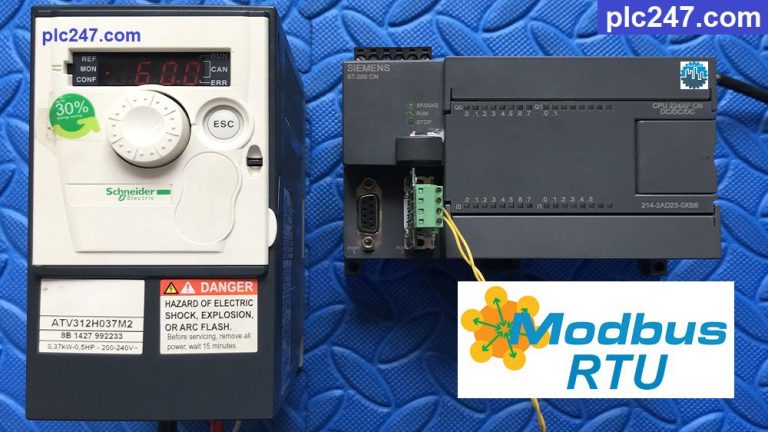 Siemens S7-200 "Modbus RTU" Schneider ATV312 - plc247.com