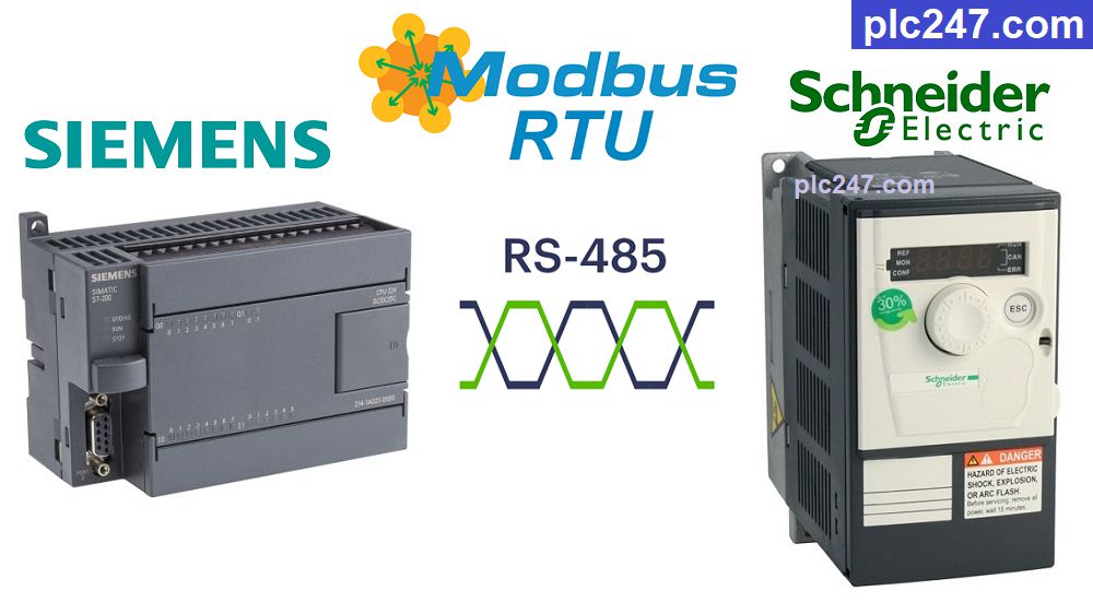 Siemens S7-200 "Modbus RTU" Schneider ATV312 - plc247.com