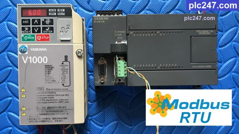 Siemens S7-200 "Modbus RTU" Yaskawa V1000 - plc247.com