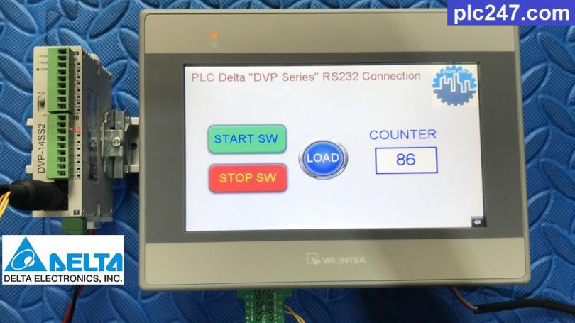 Weintek HMI & Delta-DVP PLC "Communication" Tutorial - plc247.com
