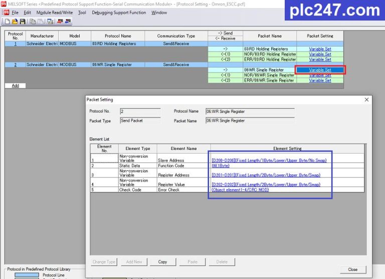 Mitsubishi QJ71C24N "Modbus RTU" Omron E5CC Tutorial - plc247.com