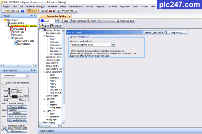 [Tutorial] Mitsubishi MR-J4-A Basic Setting - plc247.com
