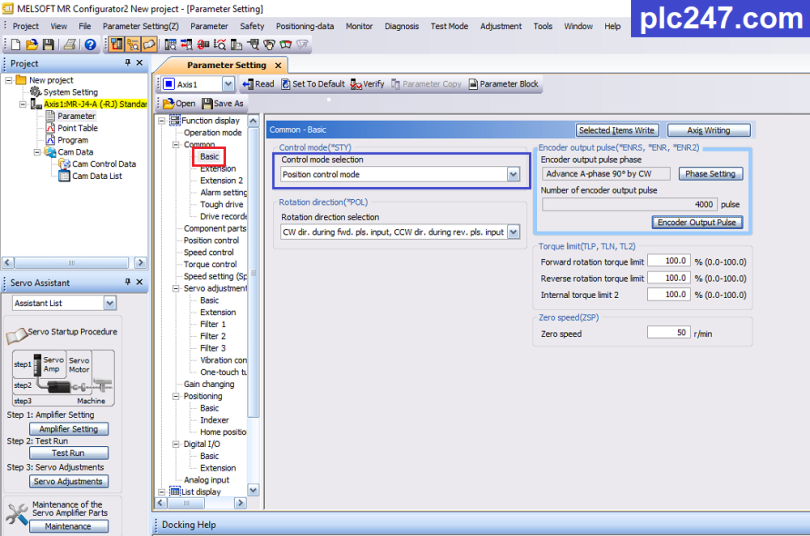 [Tutorial] Mitsubishi MR-J4-A Basic Setting - plc247.com