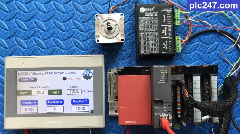 Mitsubishi QD75D4 "Step Motor" Control Tutorial - plc247.com
