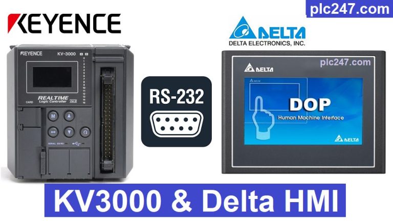 Keyence Kv3000 And Delta Hmi Rs232 Connection Tutorial