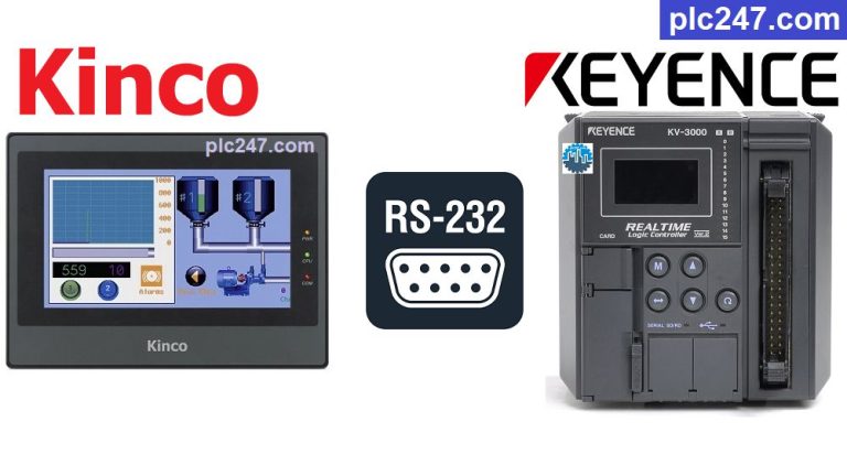 Keyence Kv3000 And Kinco Hmi Rs232 Connection Tutorial