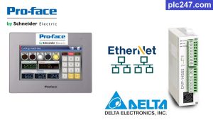 Proface HMI & PLC Delta "Ethernet Connection" Tutorial - plc247.com