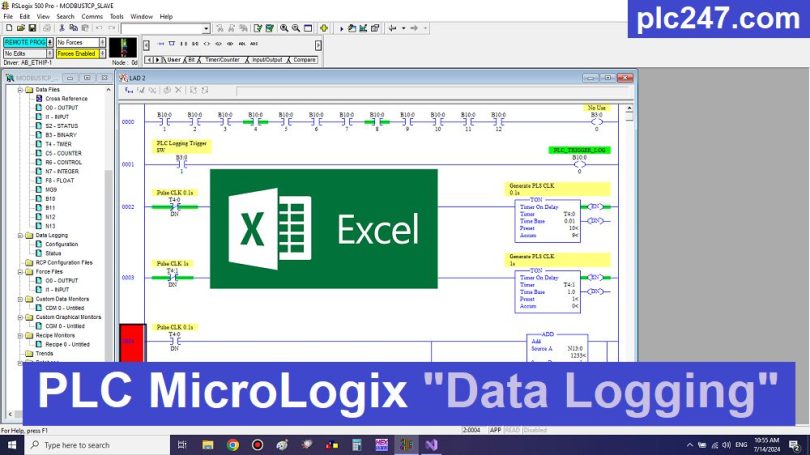 PLC Allen Bradley & Visual Studio C# "Data Logging" - plc247.com