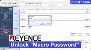 Unlock Password "Function Block & Program" PLC Keyence - plc247.com